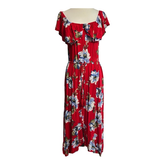 Band of Gypsies | Dresses | Band Of Gypsies Red And Blue Asymmetrical ...